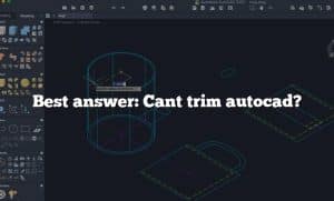 Best answer: Cant trim autocad?