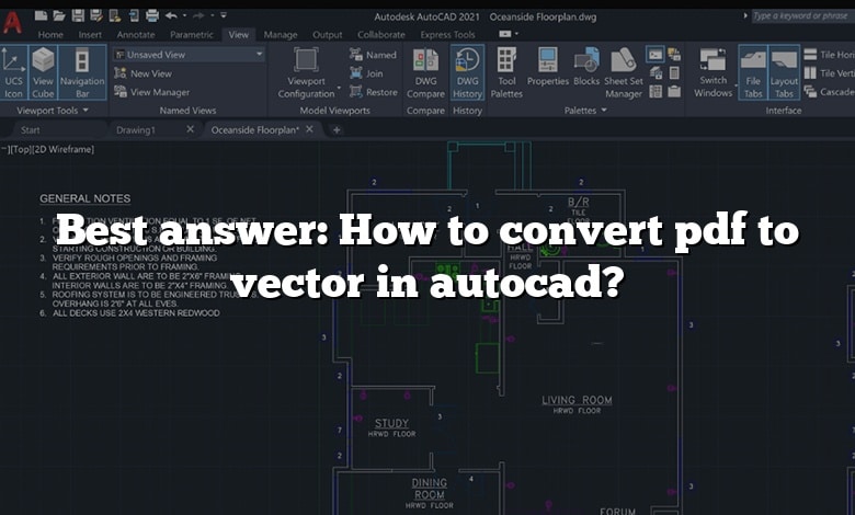 Best answer: How to convert pdf to vector in autocad?
