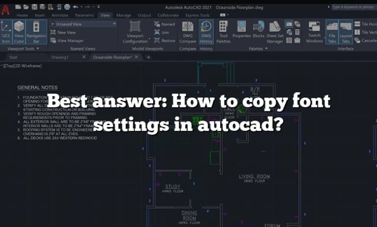 Best answer: How to copy font settings in autocad?