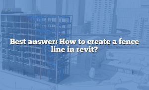 Best answer: How to create a fence line in revit?