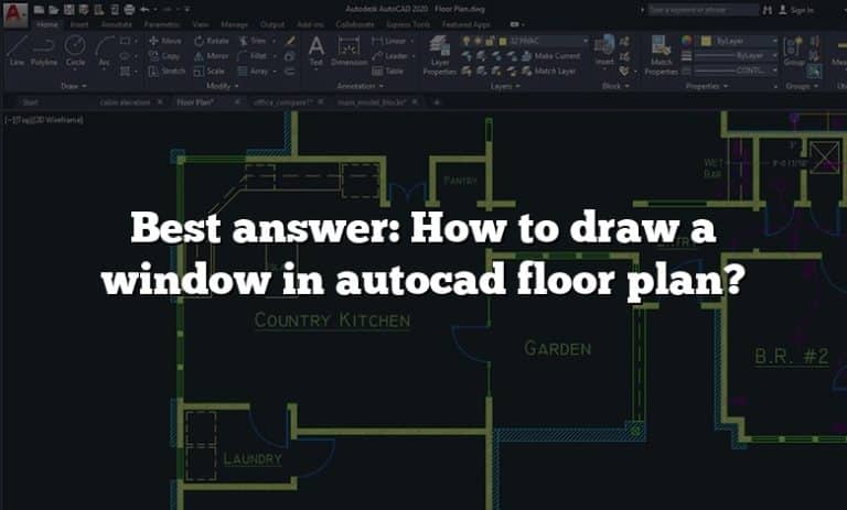 Best answer: How to draw a window in autocad floor plan?