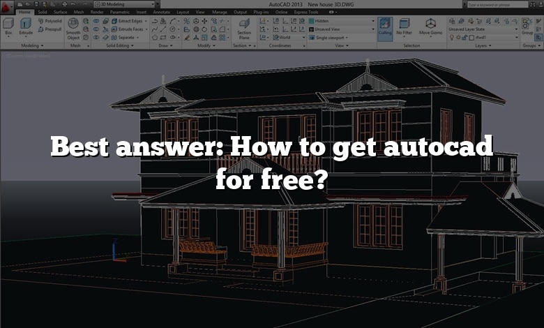 Best answer: How to get autocad for free?