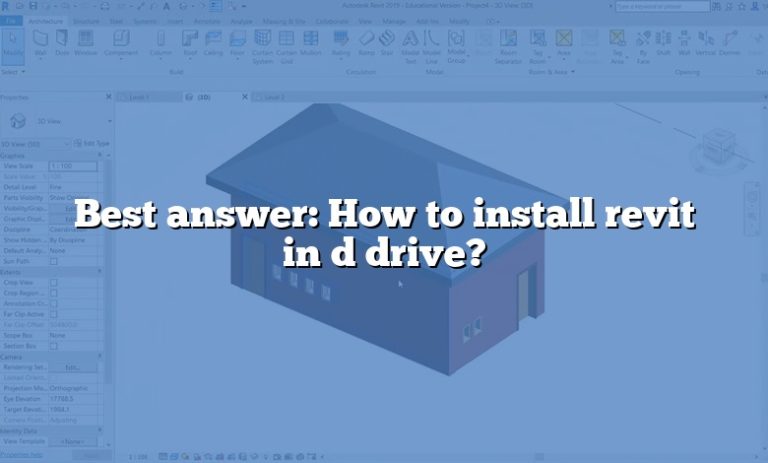 Best answer: How to install revit in d drive?