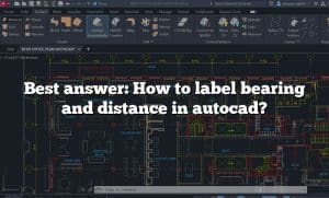 Best answer: How to label bearing and distance in autocad?