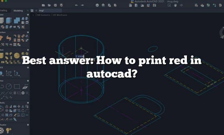 Best answer: How to print red in autocad?