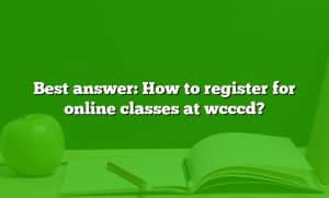 Best answer: How to register for online classes at wcccd?