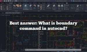 Best answer: What is boundary command in autocad?