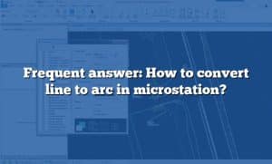 Frequent answer: How to convert line to arc in microstation?