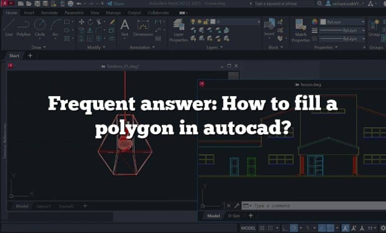 Frequent answer: How to fill a polygon in autocad?