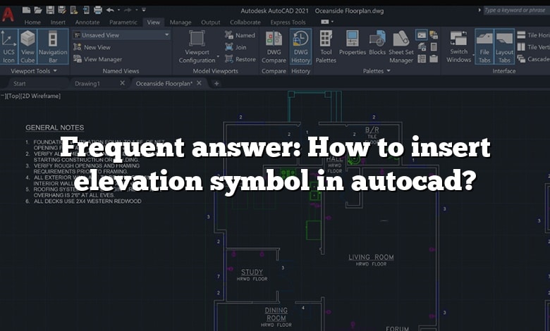 Frequent answer: How to insert elevation symbol in autocad?
