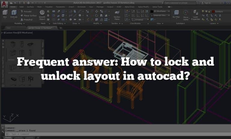 Frequent answer: How to lock and unlock layout in autocad?