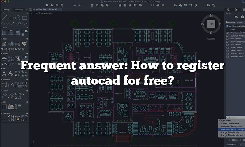 Frequent answer: How to register autocad for free?