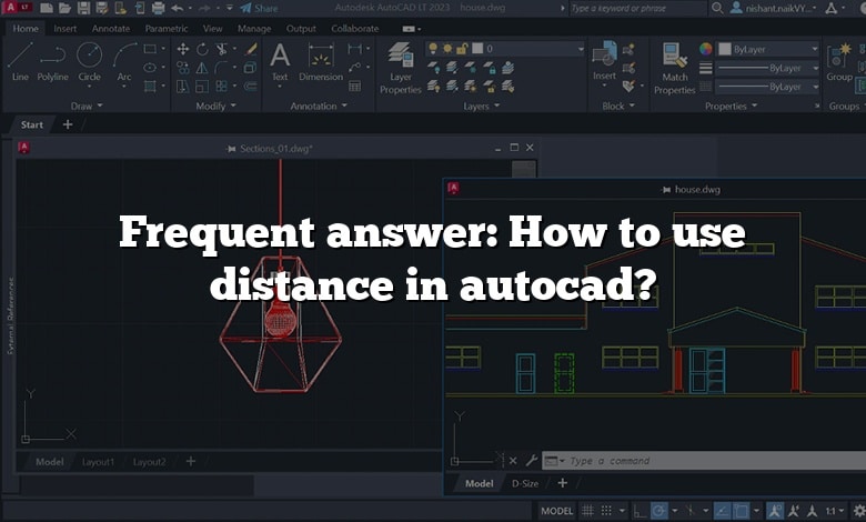 Frequent answer: How to use distance in autocad?