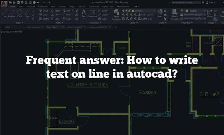 Frequent answer: How to write text on line in autocad?