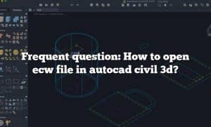 Frequent question: How to open ecw file in autocad civil 3d?