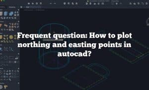 Frequent question: How to plot northing and easting points in autocad?