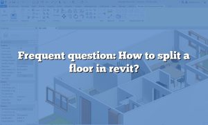 Frequent question: How to split a floor in revit?