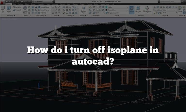 How do i turn off isoplane in autocad?