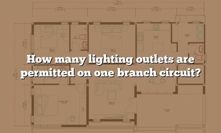 How many lighting outlets are permitted on one branch circuit?