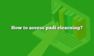 How to access padi elearning?