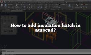 How to add insulation hatch in autocad?