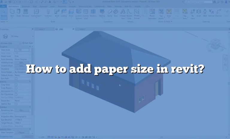 How to add paper size in revit?