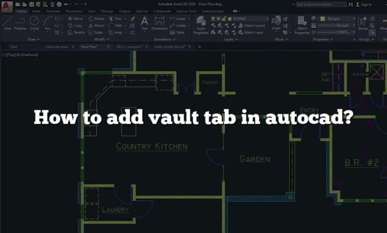 How to add vault tab in autocad?