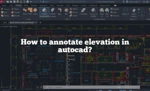 How to annotate elevation in autocad?