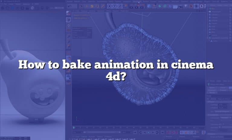 How to bake animation in cinema 4d?