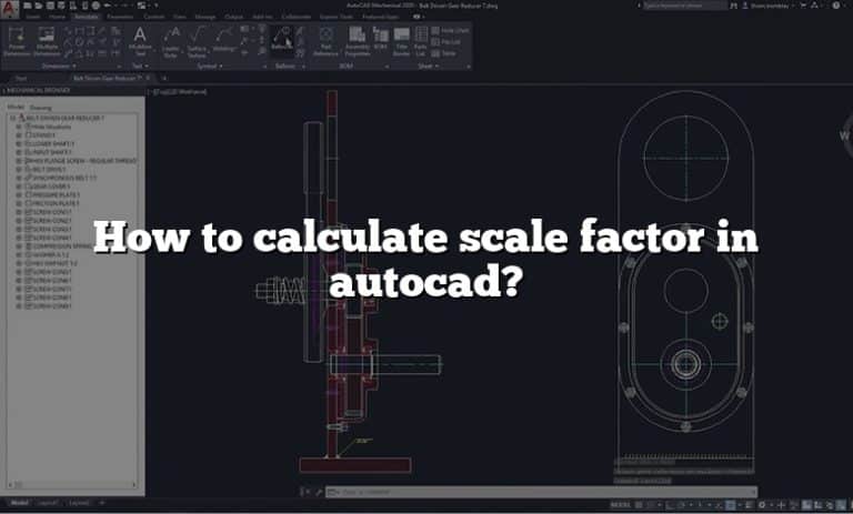 How to calculate scale factor in autocad? [Answer] 2022