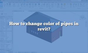 How to change color of pipes in revit?