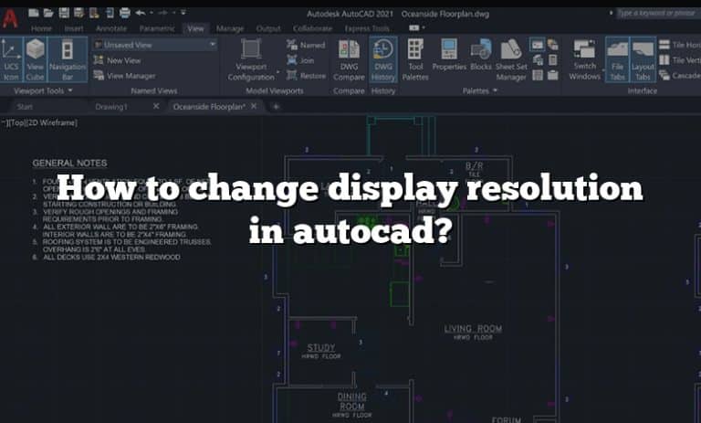 How to change display resolution in autocad?