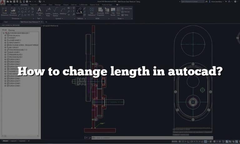 How to change length in autocad?
