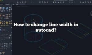 How to change line width in autocad?