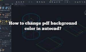 How to change pdf background color in autocad?