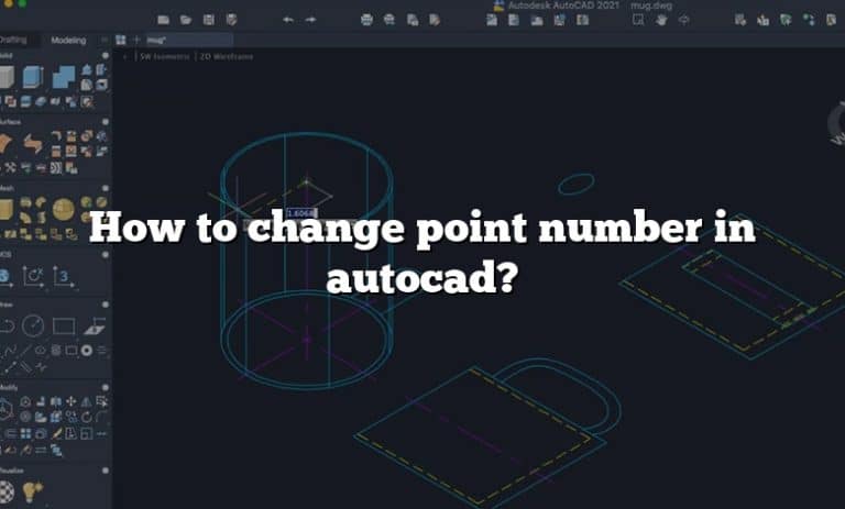 How to change point number in autocad?