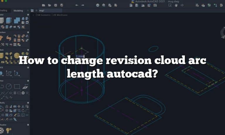 How to change revision cloud arc length autocad?