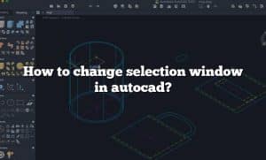 How to change selection window in autocad?