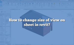 How to change size of view on sheet in revit?