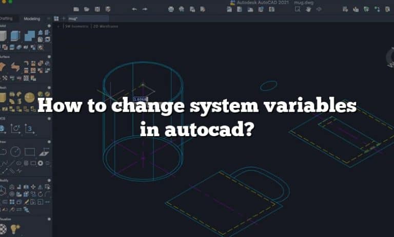 How to change system variables in autocad?