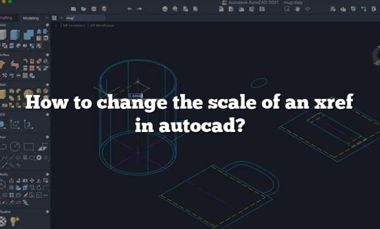 How to change the scale of an xref in autocad?