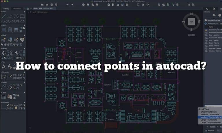 How to connect points in autocad?