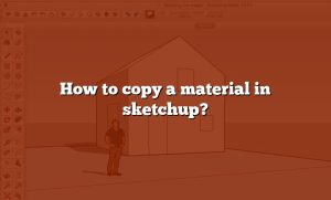 How to copy a material in sketchup?