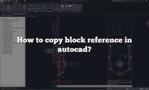 How to copy block reference in autocad?