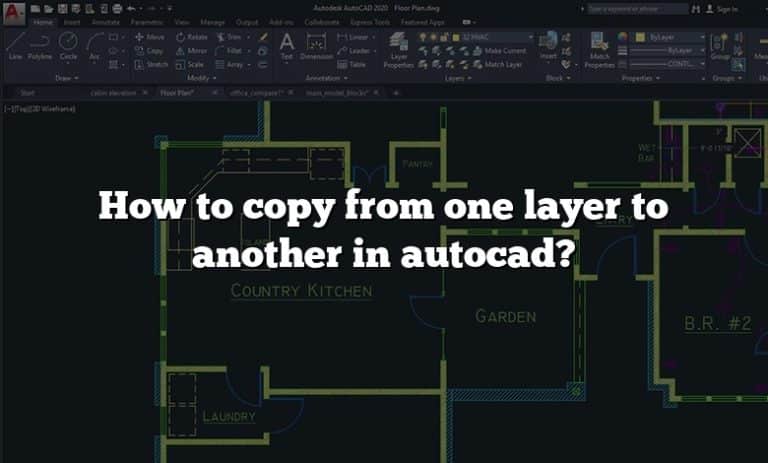 How to copy from one layer to another in autocad?