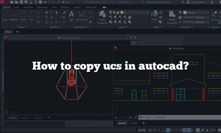 How to copy ucs in autocad?