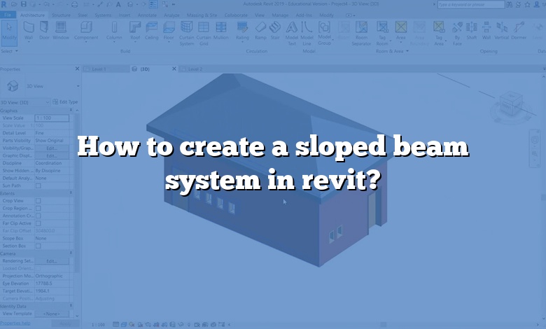 How to create a sloped beam system in revit? [Answer] 2022