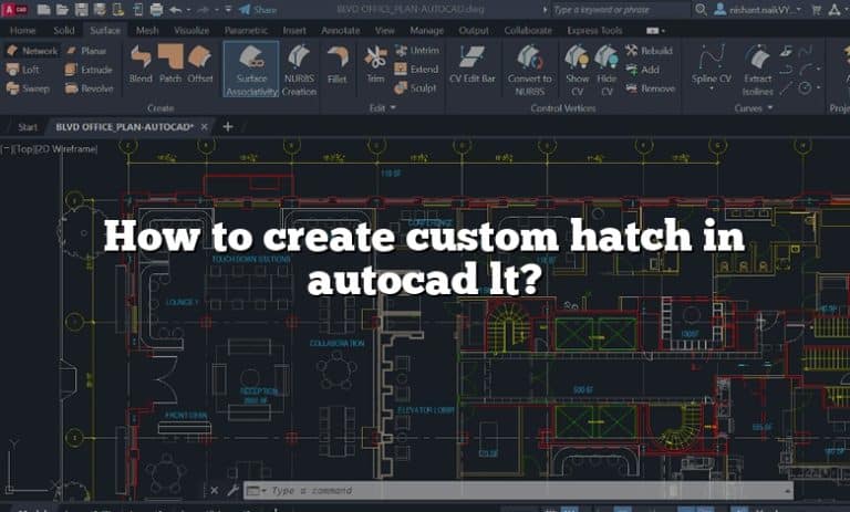 How to create custom hatch in autocad lt?