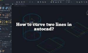 How to curve two lines in autocad?