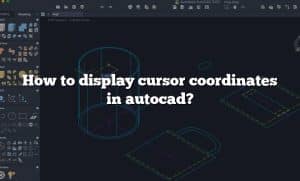 How to display cursor coordinates in autocad?